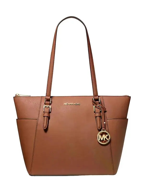 Michael Kors Charlotte Zip-top Tote Bag - Brown