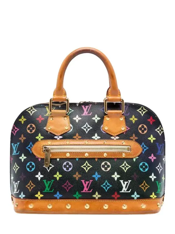LOUIS VUITTON 2004 Monogram Multicolore Alma Pm Handbag - Black