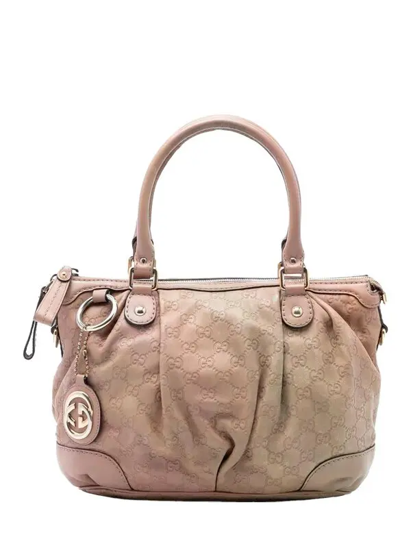 Gucci Sima Sukey Satchel - Brown