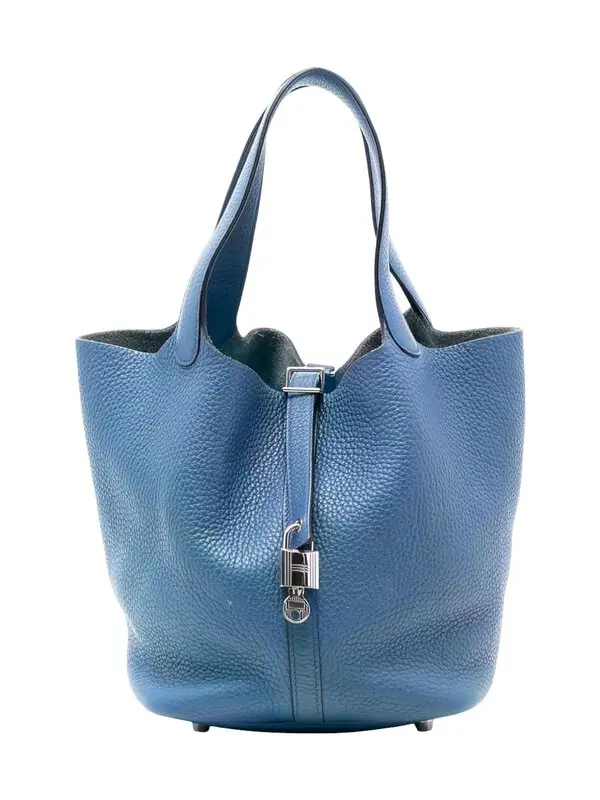 Hermès 2016 Clemence Picotin Lock 22 Handbag - Blue