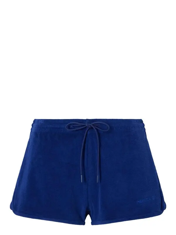 Hunza G Cotton-terry Shorts - Navy