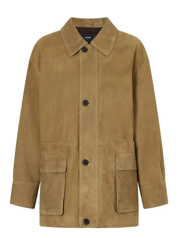 ARMA Maeve Suede Jacket - Neutrals