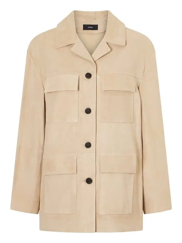ARMA Sendy Suede Jacket - Beige