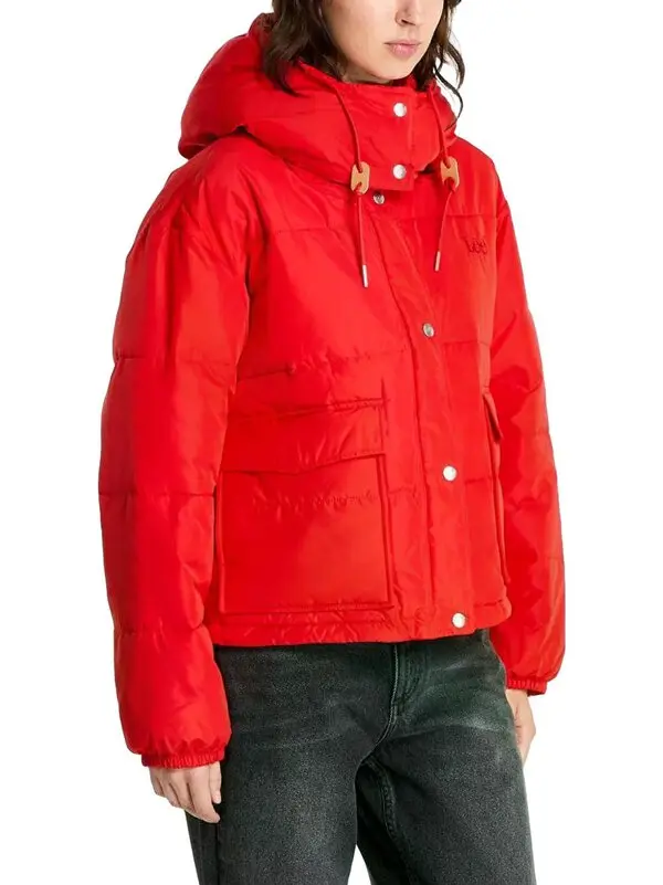LEEM Padded Hooded Jacket - Red