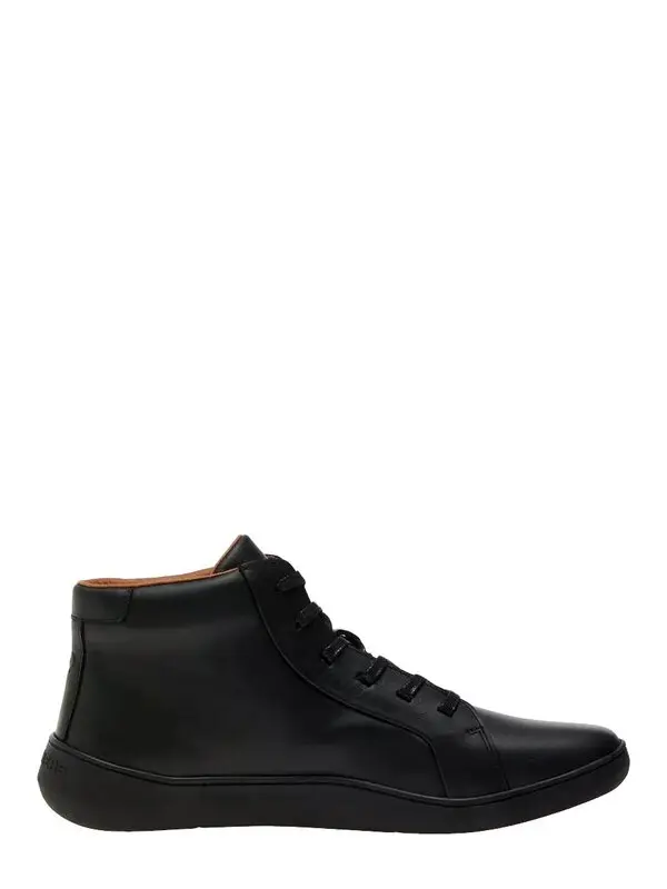 SKINNERS Moonwalker High-top Leather Sneakers - Black