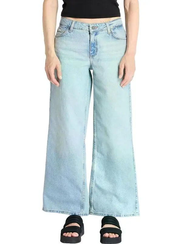 Guess Faded-wash Jeans - Blue