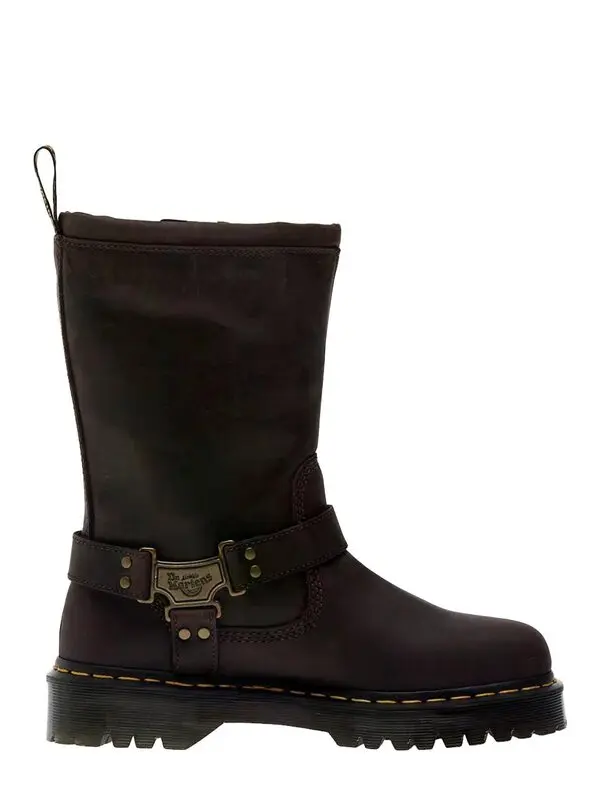 Dr. Martens Buckle-strap Leather Boots - Brown