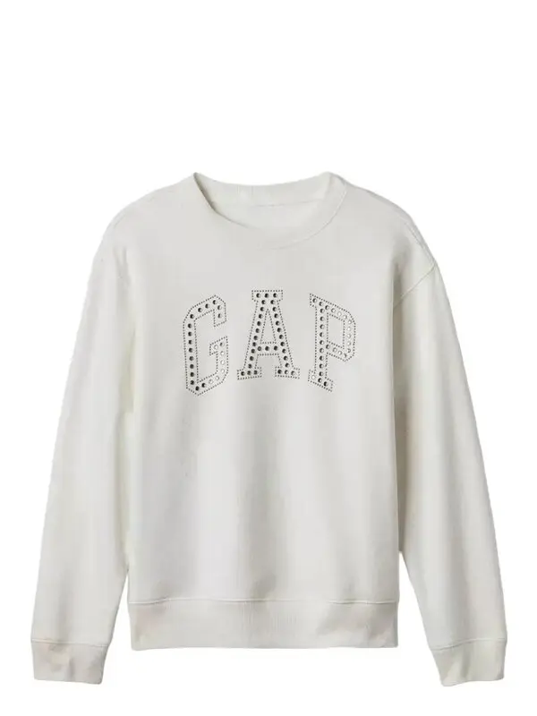 Gap Logo Rhinestone-embellished Sweater - Neutrals