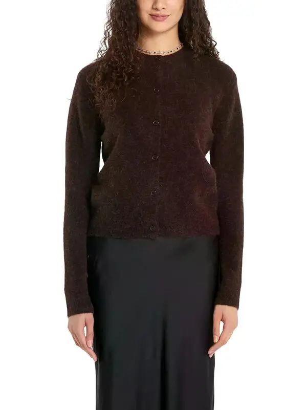 SAMSOE SAMSOE Nor Button-front Cardigan - Brown