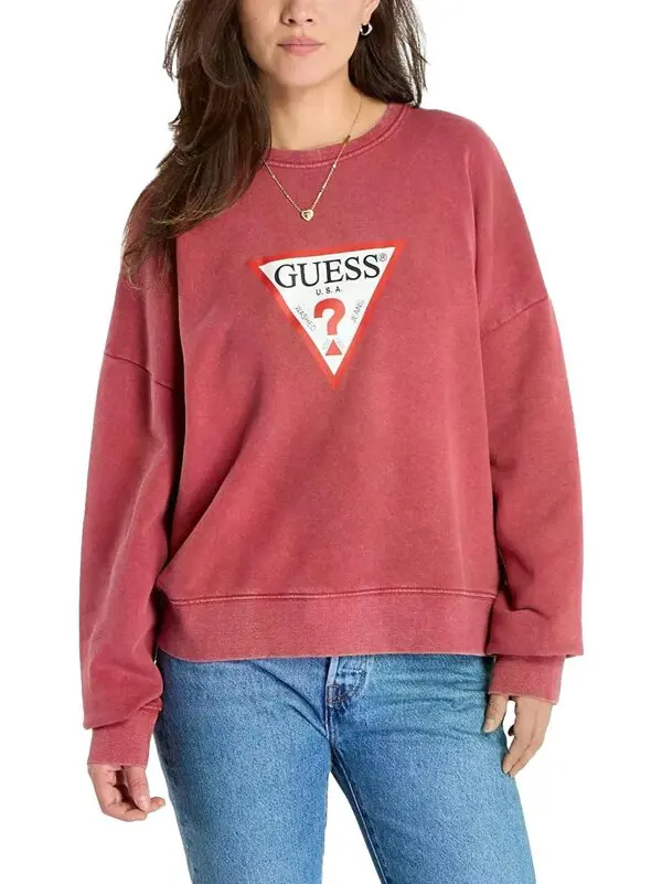 Guess Logo-print Sweatshirt - Red