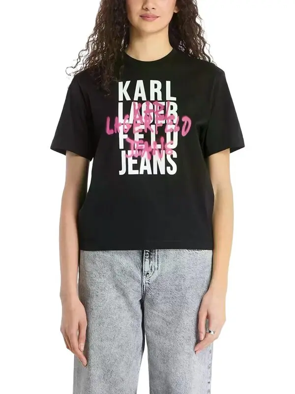 Karl Lagerfeld Logo-print T-shirt - Black
