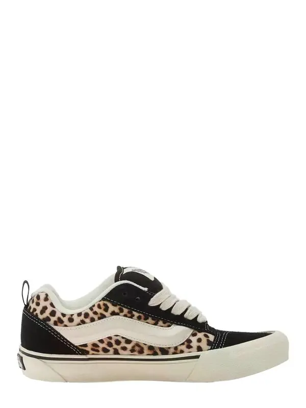 VANS Knu Skool Leopard-print Sneakers - Black