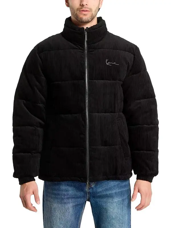 KARL KANI Corduroy Padded Jacket - Black