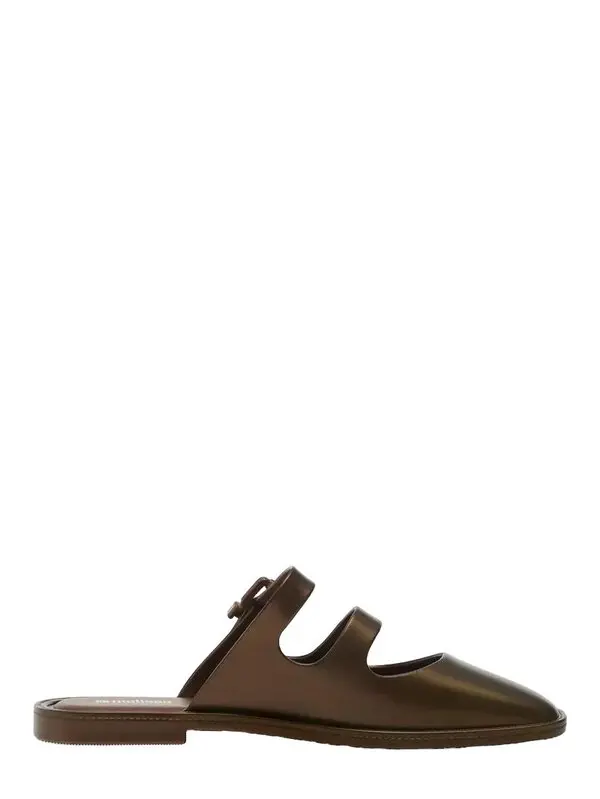 Melissa Anastasia Pointed-toe Slides - Brown