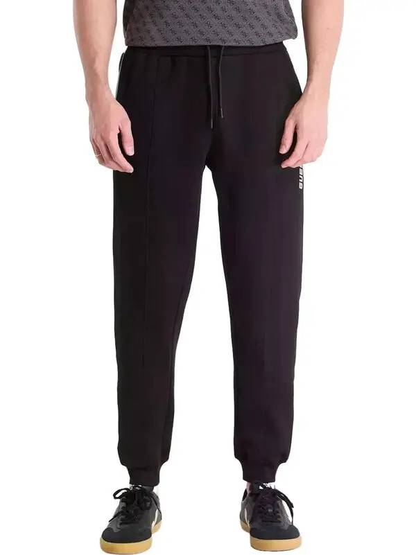 Guess Jogger Side-stripe Track Pants - Black