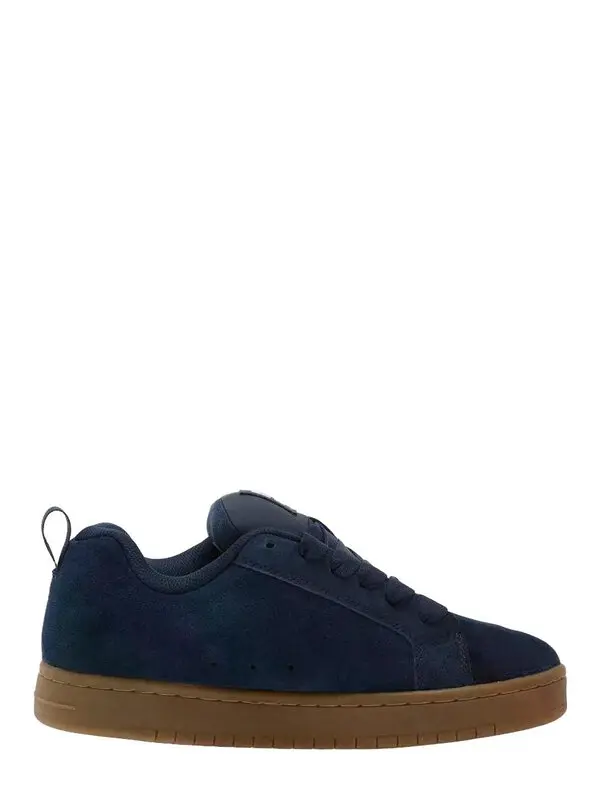 DC SHOES Court Graffik Logo-appliqué Suede Sneakers - Blue