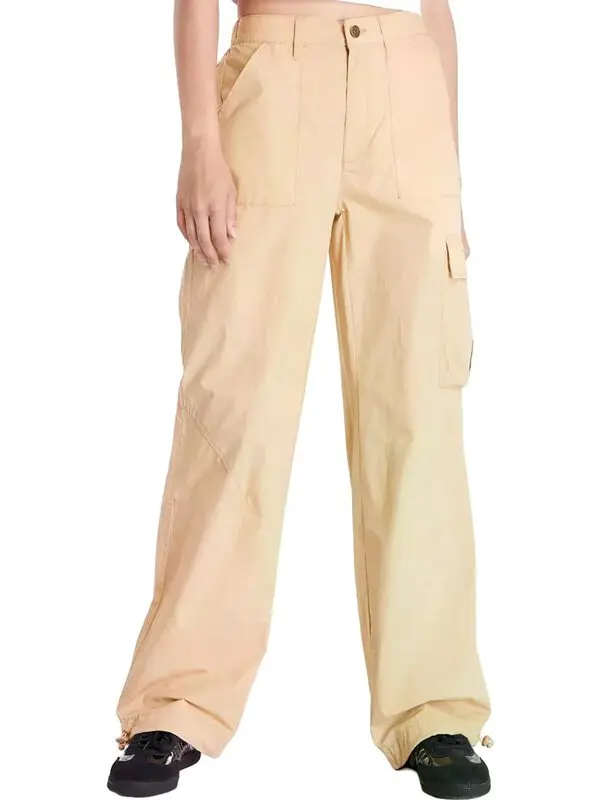 KARL KANI Logo-embroidered Cargo Pants - Neutrals