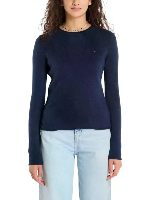 Tommy Hilfiger Logo-embroidered Sweater - Blue