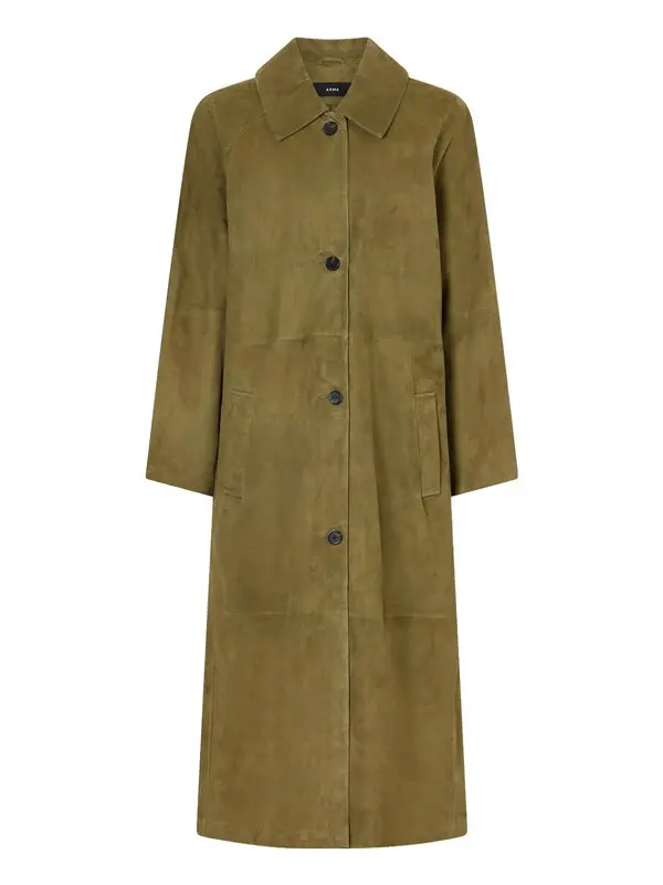 ARMA Judy Suede Coat - Green