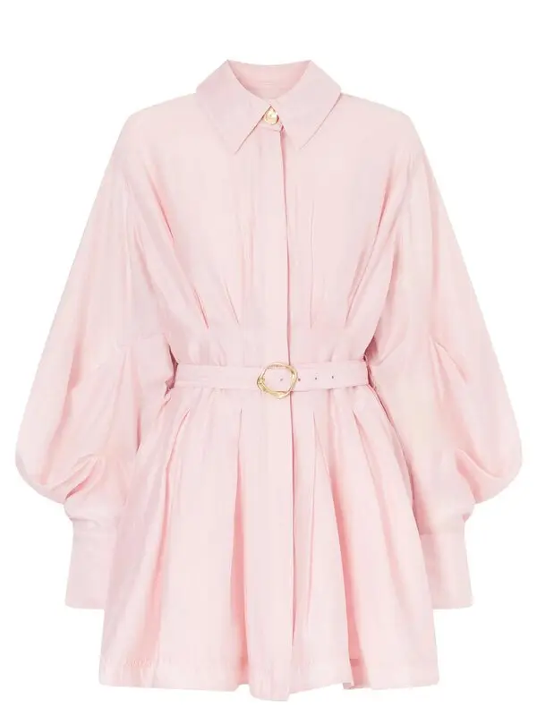 Aje Murphie Gauze Mini Dress - Pink