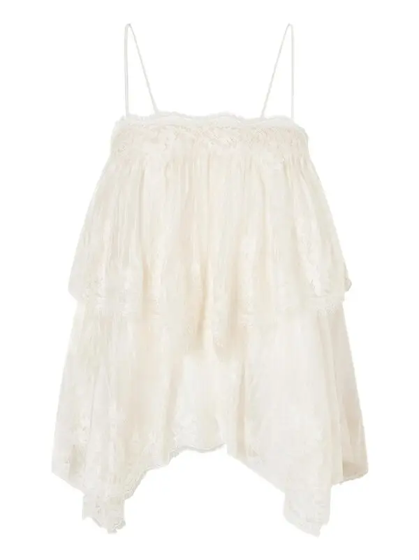 Aje Ophelia Lace-trimmed Camisole - Yellow