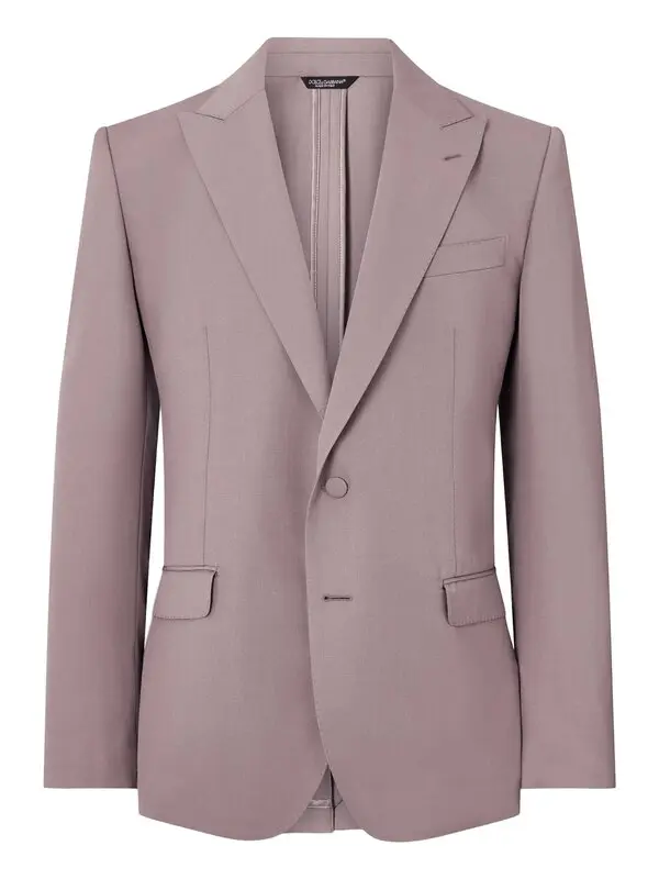 Dolce & Gabbana Taormina Wool Blazer - Pink