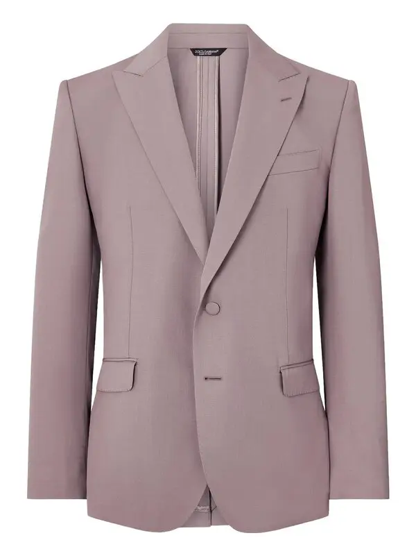 Dolce & Gabbana Taormina Wool Blazer - Pink
