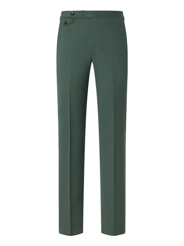 J. MUESER Waverly Straight-leg Suit Trousers - Green