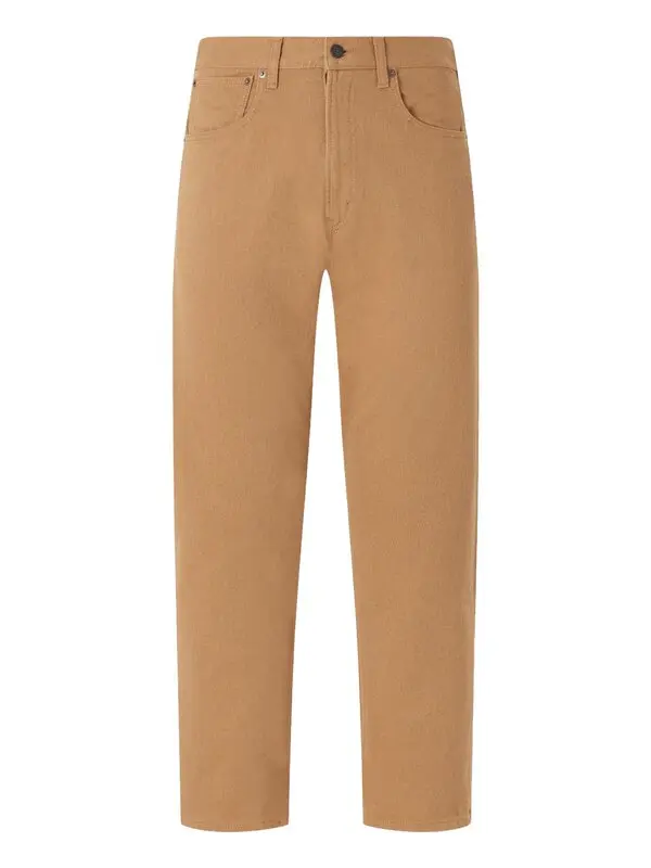BEAMS Straight-leg Piqué Cotton Trousers - Brown