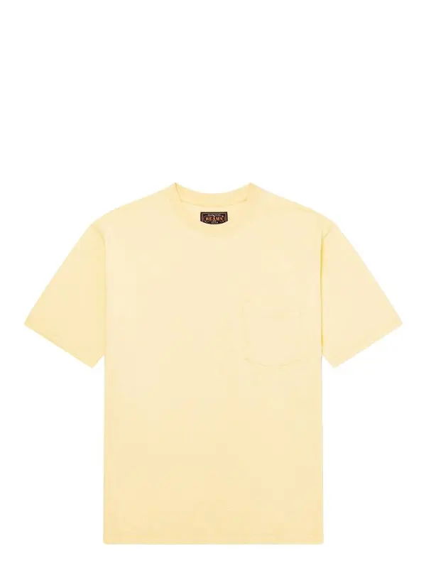 BEAMS Embroidered Cotton Polo Shirt - Yellow