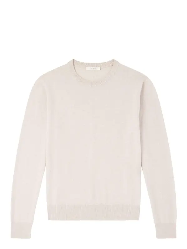 THE ROW Benji Slim-fit Cashmere Sweater - Beige