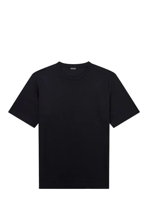 Zegna Cotton-jersey T-shirt - Black
