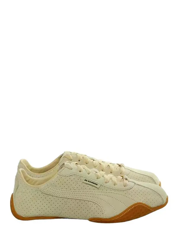 PUMA X Jil Sander Perforated Lace-up Sneakers - Neutrals