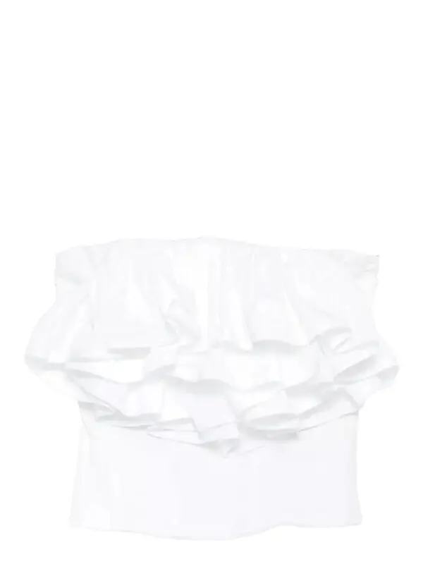 Viktor & Rolf Ruffled Corset Top - White