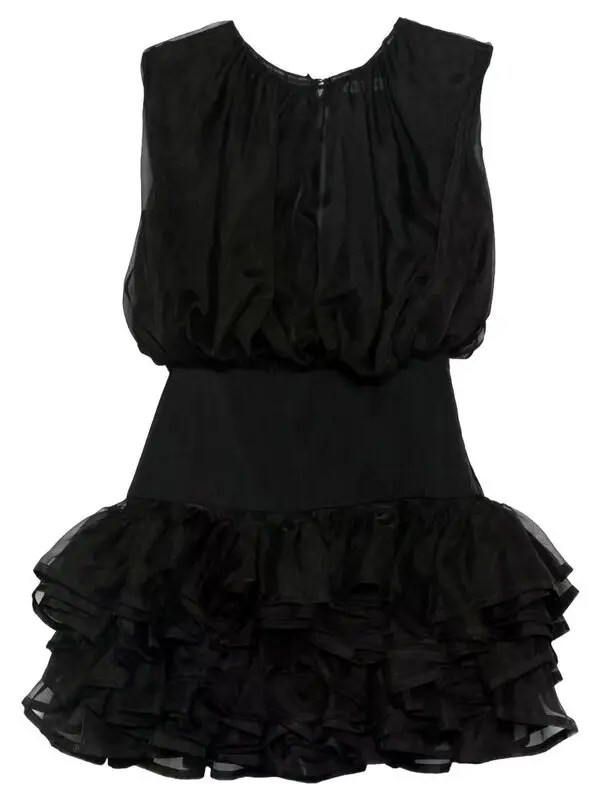 Viktor & Rolf Ruffled Bubble Mini Dress - Black