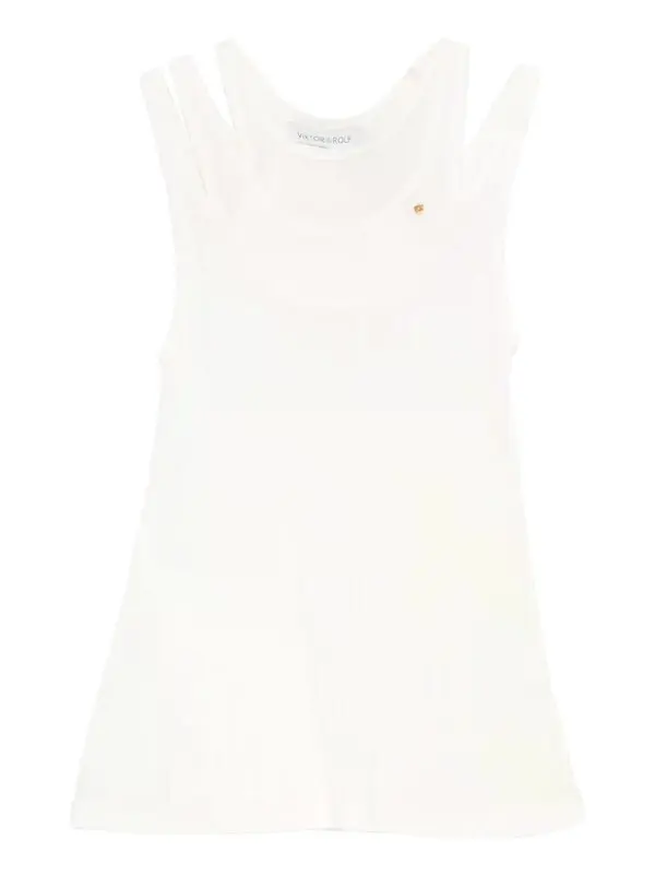 Viktor & Rolf Triple Layer Tank Top - Neutrals
