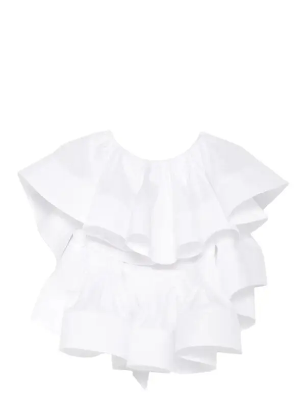 Viktor & Rolf Ruffles Detail Blouse - White