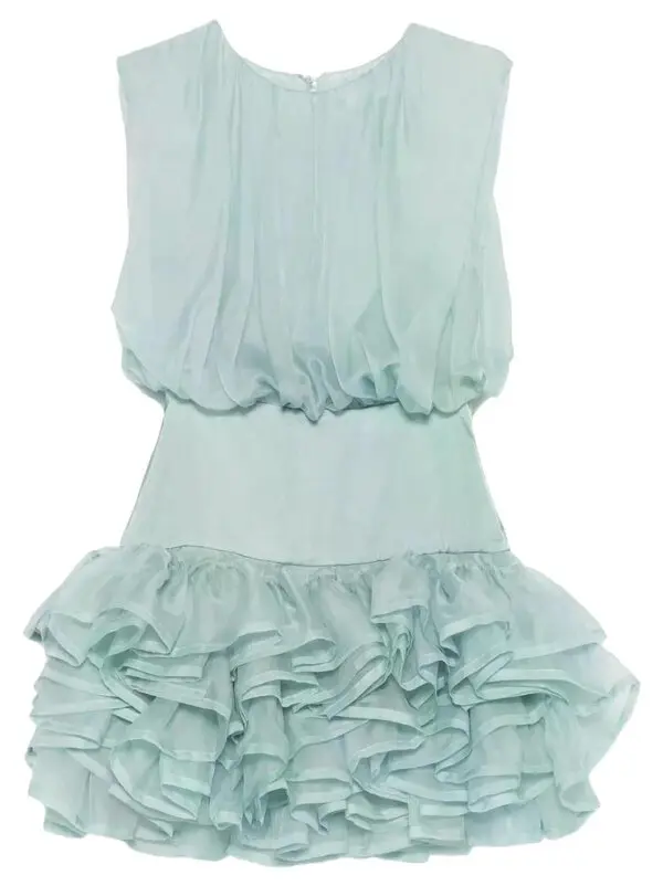 Viktor & Rolf Ruffled Mini Dress - Blue