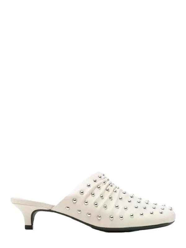 Ash Eloise Studded Mules - Neutrals