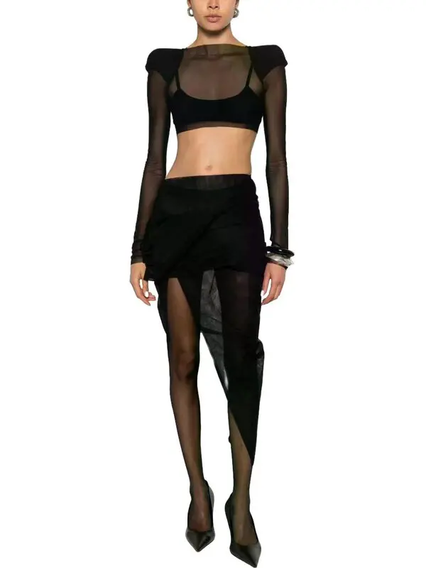 Rick Owens Zip-fastening Asymmetric Skirt - Black