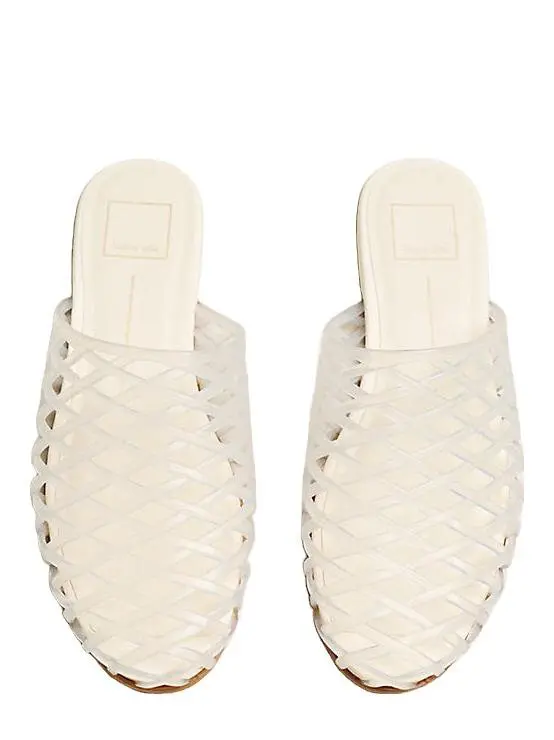 Dolce Vita Ga Woven Jelly Mules - Clear