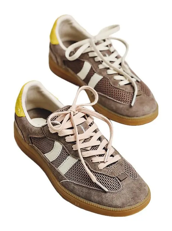 COOLWAY Baresi Contrast Stitch Sneakers - Brown