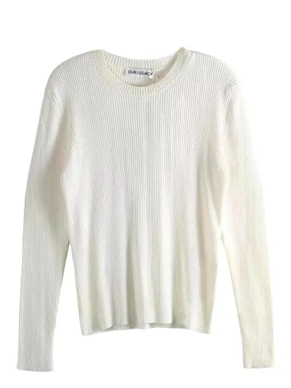 Our Legacy Ribbed-knit Sweater - Neutrals