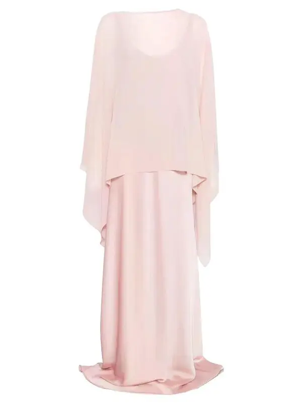 ALESSANDRO LEGORA Traverso Satin-finish Maxi Dress - Pink
