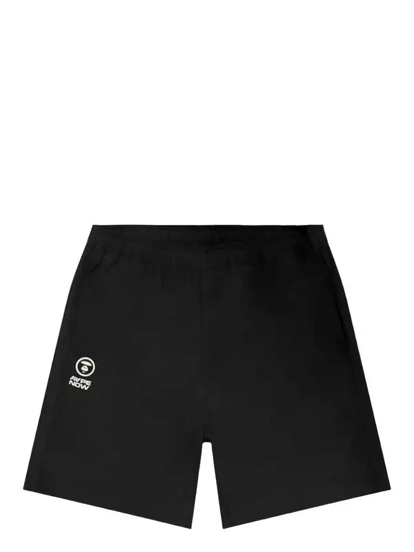 AAPE BY *A BATHING APE Logo-print Drawstring Shorts - Black
