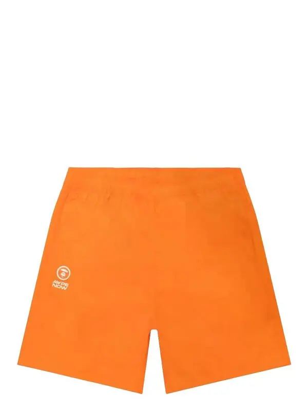 AAPE BY *A BATHING APE Logo-print Drawstring Shorts - Orange