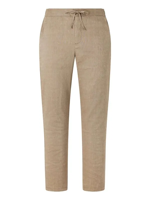 Frescobol Carioca Straight-leg Cotton Suit Trousers - Beige