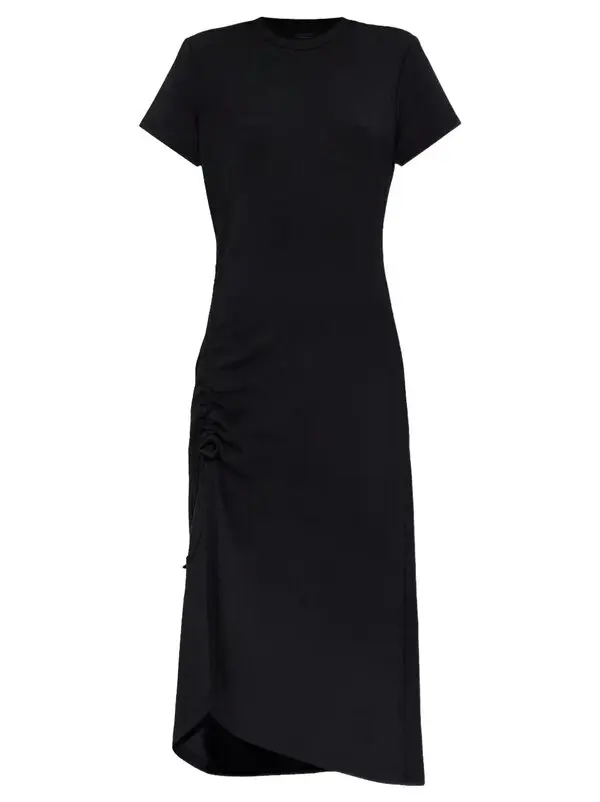 ALLSAINTS Crew-neck Midi Dress - Black