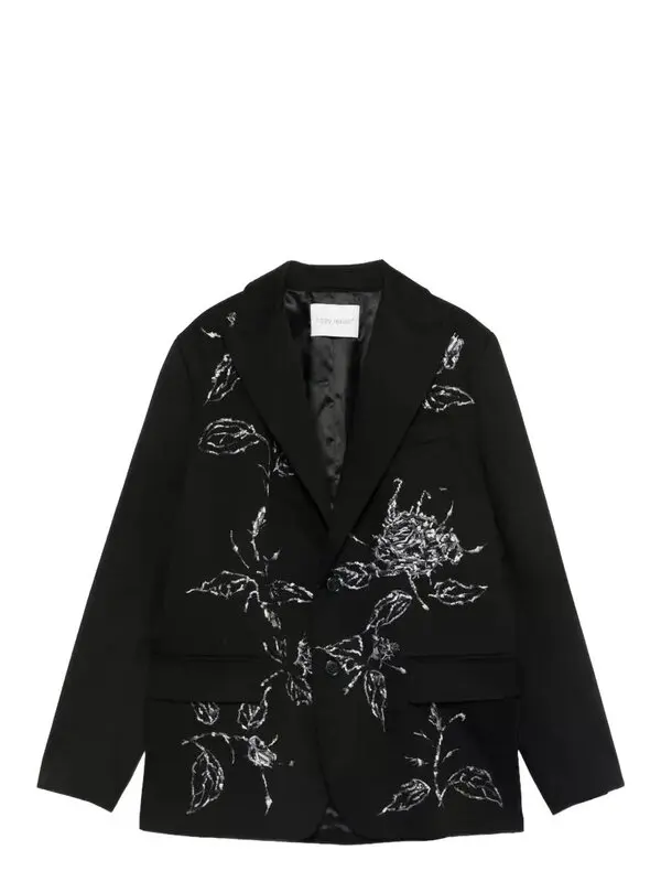 HIPPY REALISTI Floral-print Blazer - Black