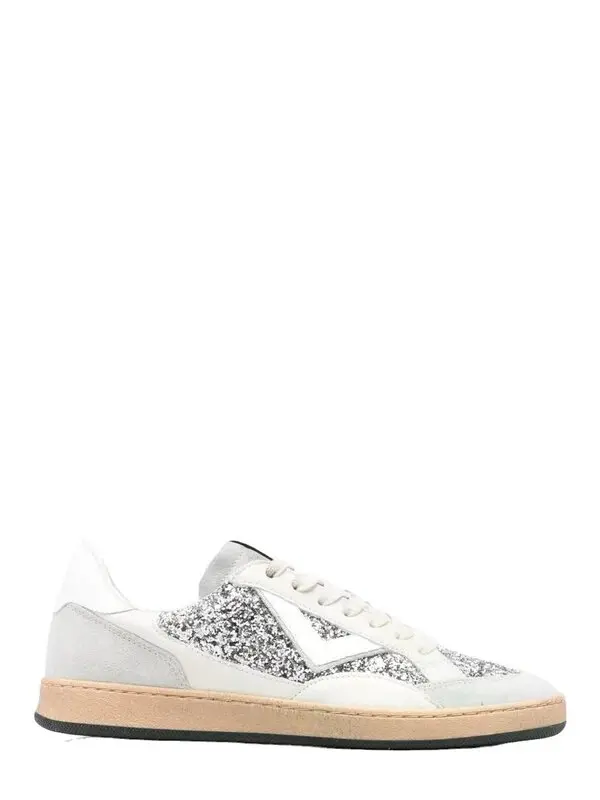 4B12 Glitter Sneakers - White